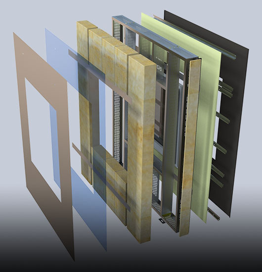 Wall elements. Production of wall elements.